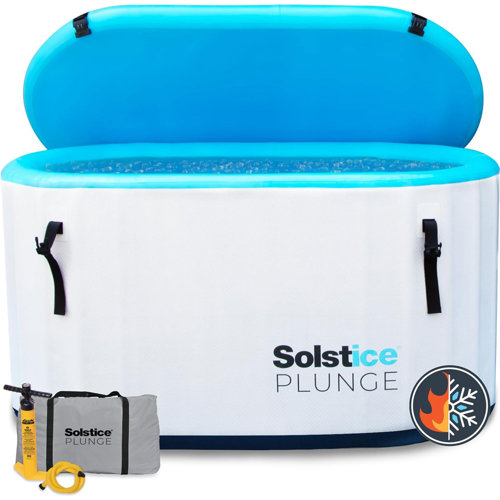 Solstice White Polyvinyl Chloride (PVC) Insulated 100 Gallons Ice Bath ...
