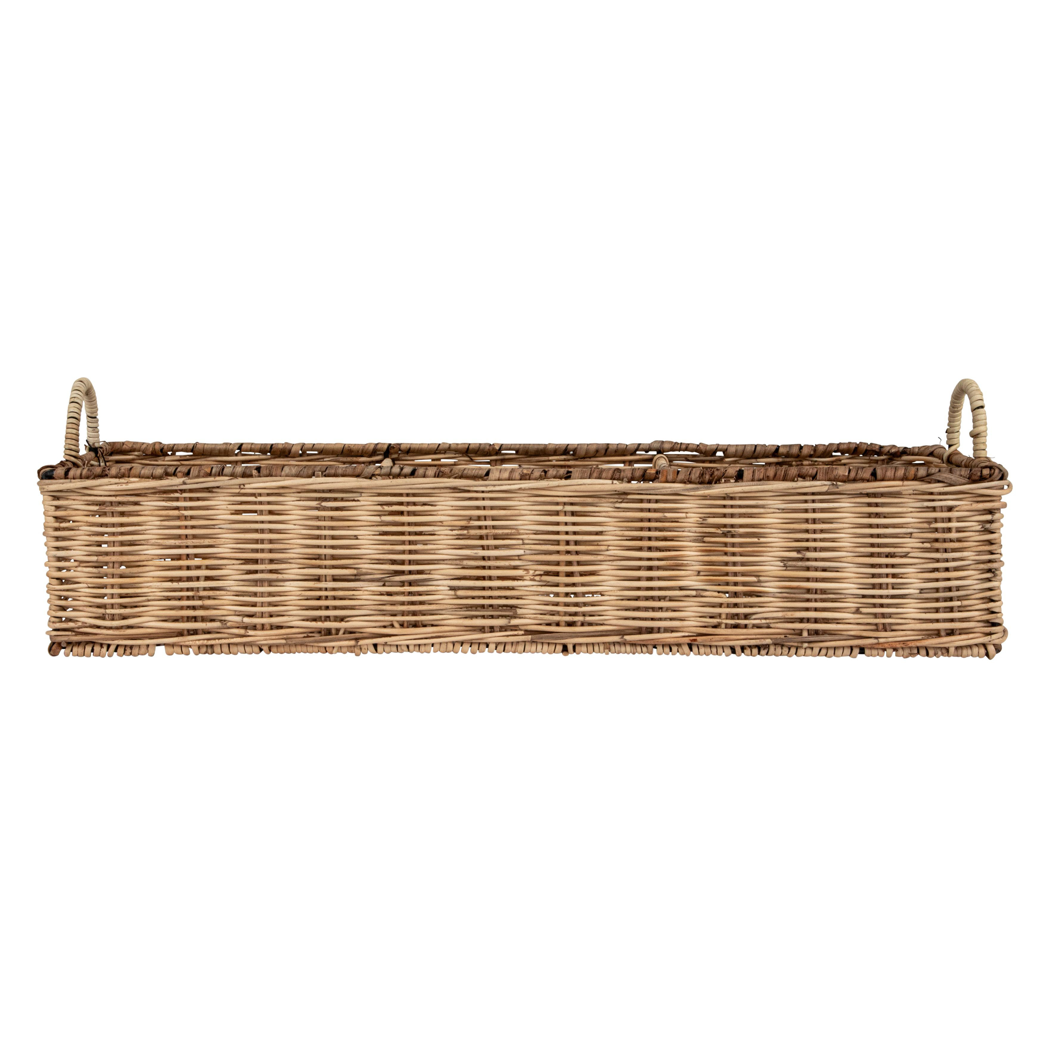 Bayou Breeze Rattan Hand-Woven Sectioned Basket - Wayfair Canada