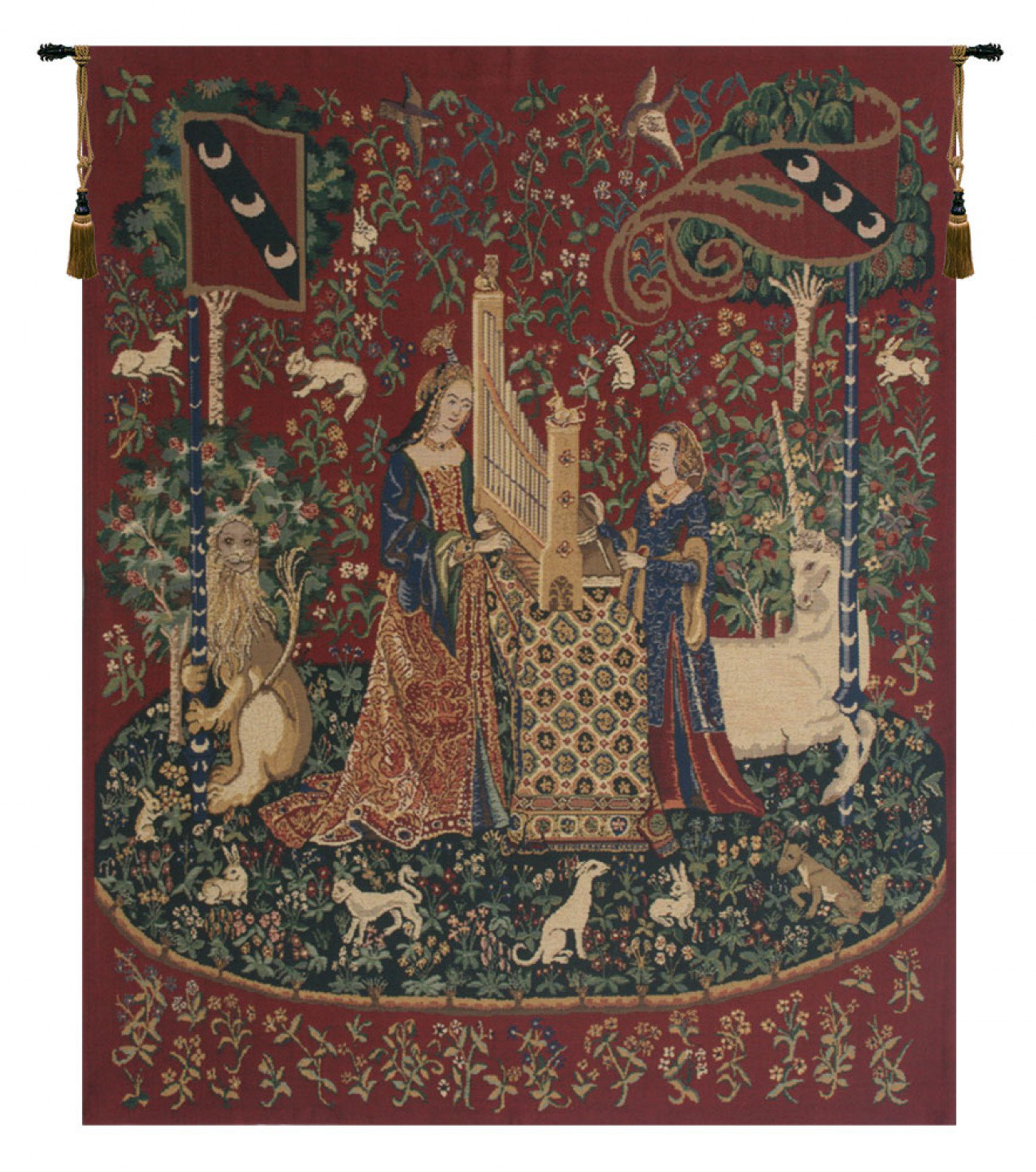 Charlotte Home Furnishings Lady and the Organ II Wall Hanging | Wayfair