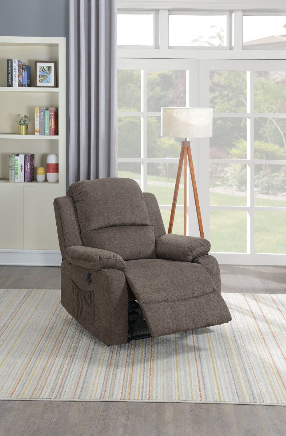 Latitude Run® 38" Wide Velvet Power Standard Recliner | Wayfair