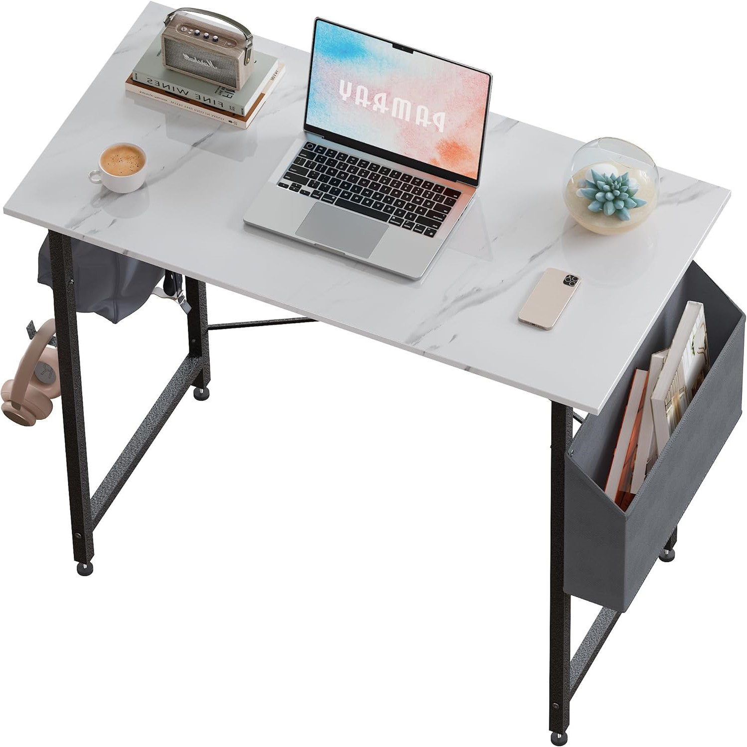 Inbox Zero Milek Rectangle Computer Desk | Wayfair