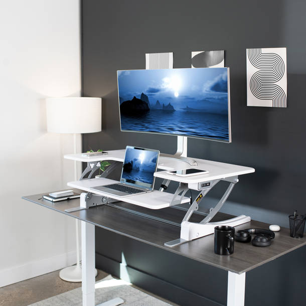 VIvo 44" Corner Standing Desk Converter DESK-V000VC Series & Reviews ...
