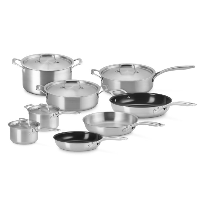 Le Creuset Essential Stainless Steel 13-Piece Cookware Set | Wayfair