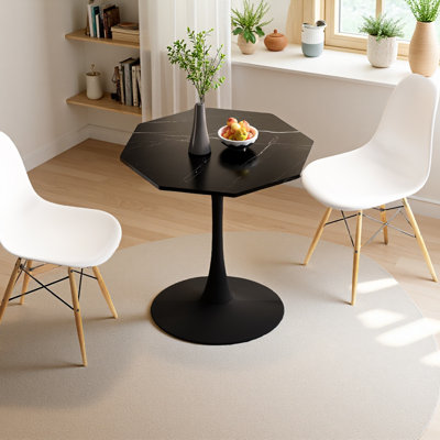 octagonal marble dining table