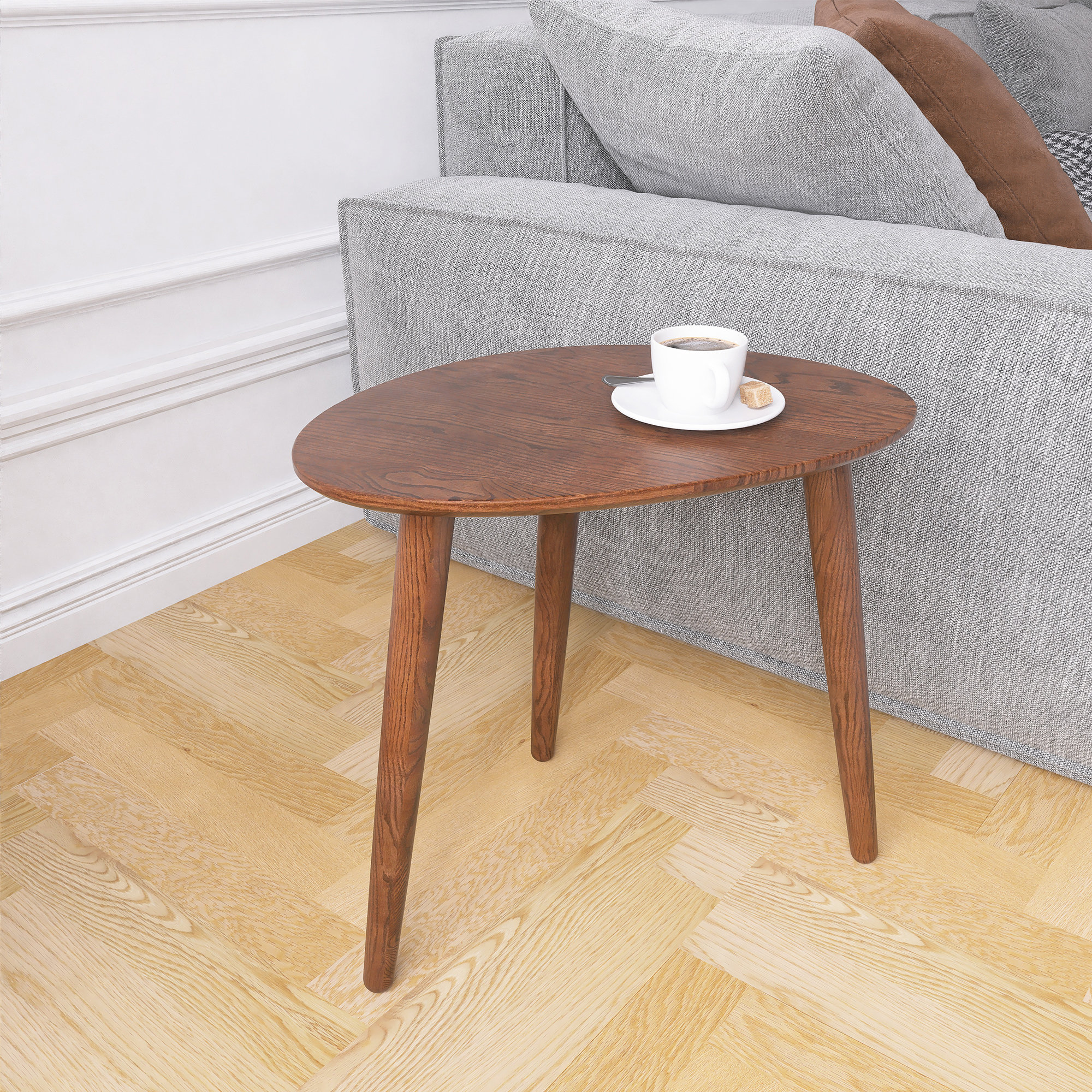 Staykiwi Solid Wood 3 Legs Coffee Table | Wayfair