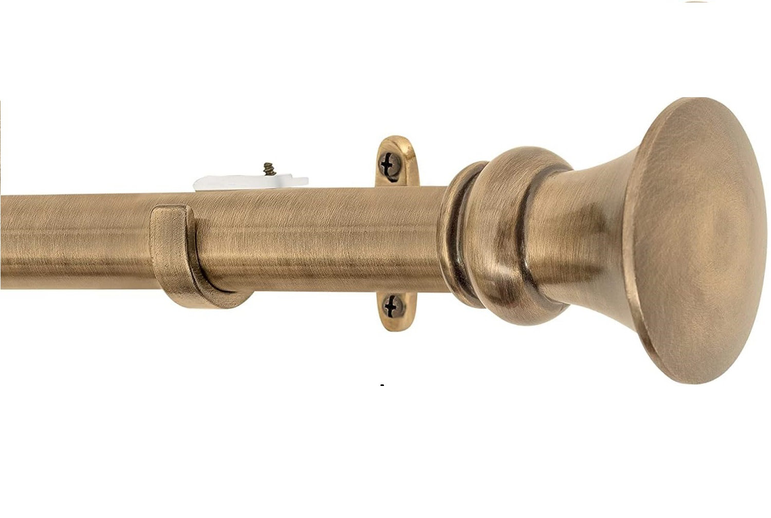 Red Barrel Studio® Adjustable Antique Brass Curtain Rod For Windows ...