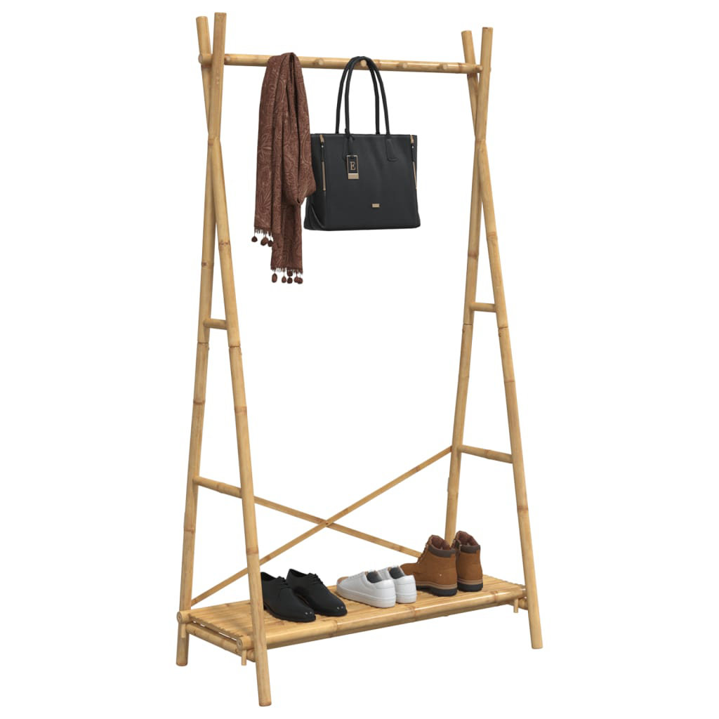Bayou Breeze Clothes Rack With Shelf 40.2"X19.7"X74.8" Bamboo | Wayfair