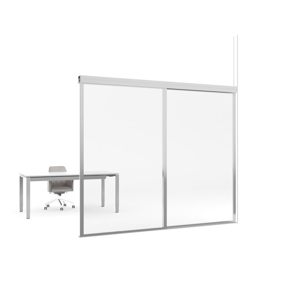 The Sliding Door Company 2-Panel Sliding Clear Glass Entrance Door Kit ...