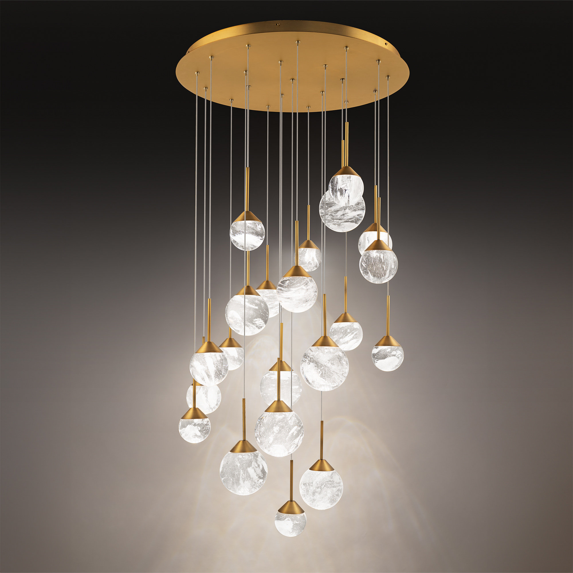 Schonbek Beyond Quest 21 Light Crystal LED Multi-Light Pendant | Perigold