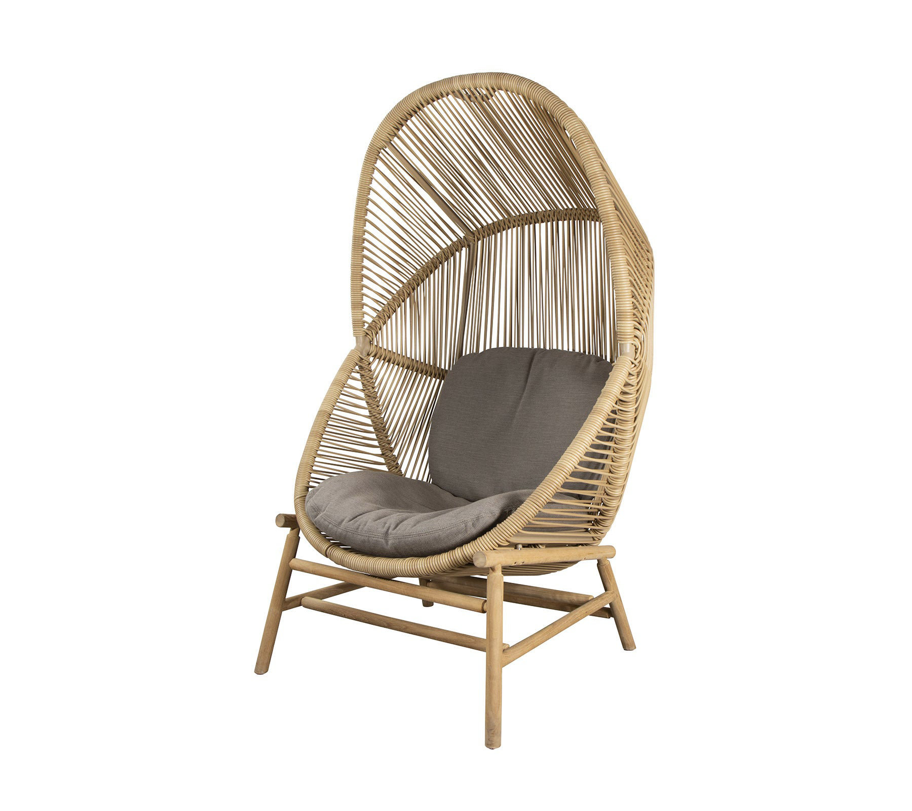 Cane-line Hive Hanging Chair Hammock Teak Base with Cane-line AirTouch ...