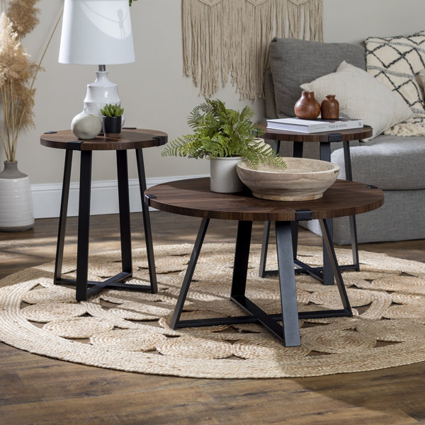 Laurel Foundry Modern Farmhouse Paramus 3 - Piece Living Room Table Set ...