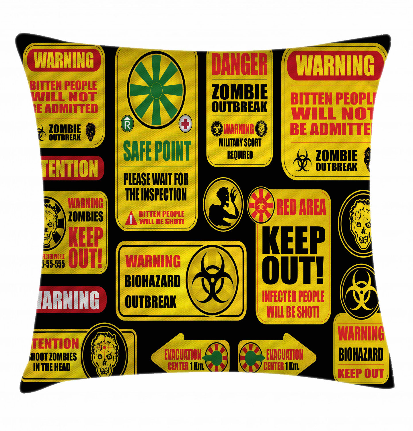 Ambesonne Zombie Indoor / Outdoor 28" Throw Pillow Cover | Wayfair