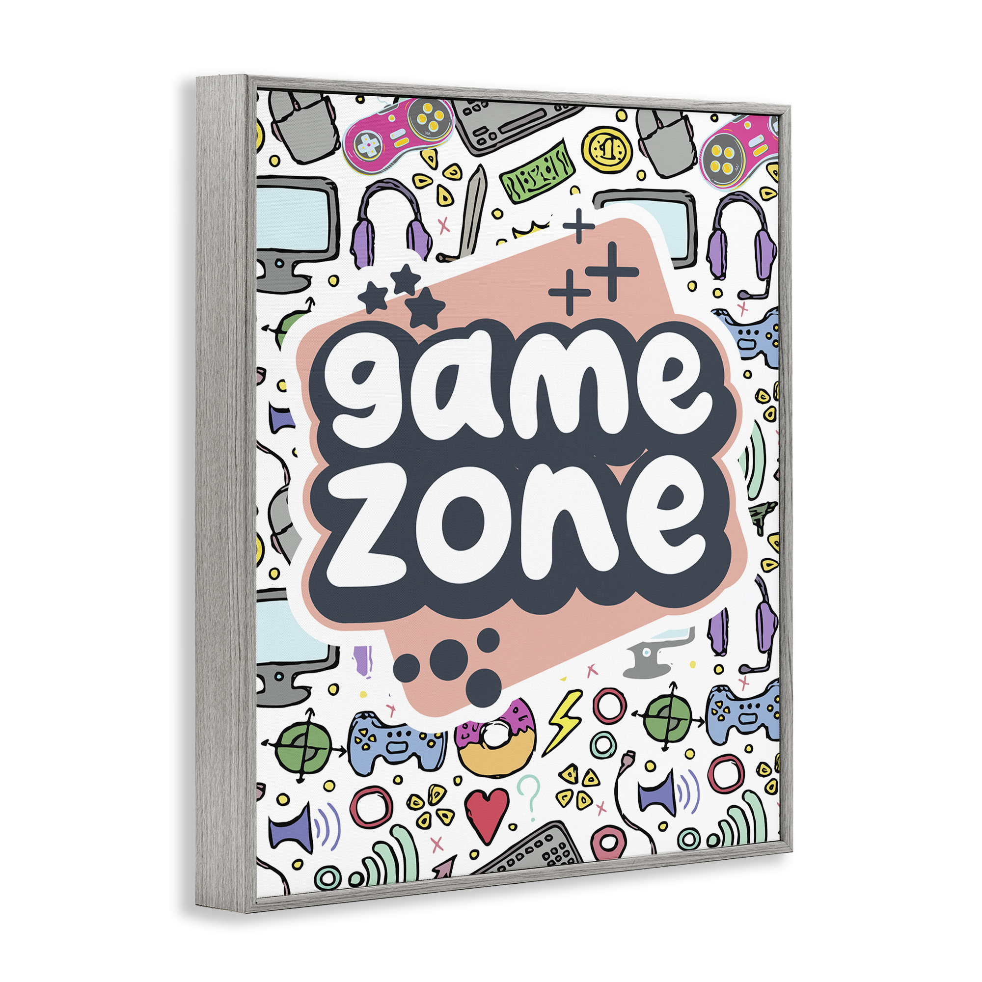Ebern Designs Peach Game Zone Giclee Art by Jesse Keith | Wayfair