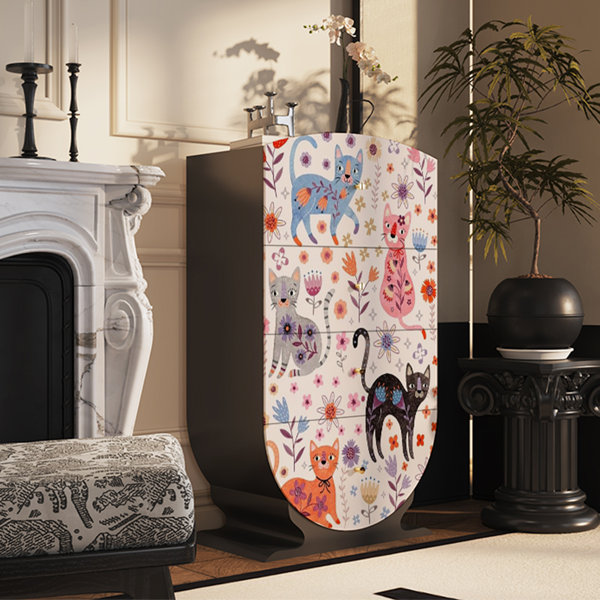 interanest French style creative drawer wood accent chest | Wayfair