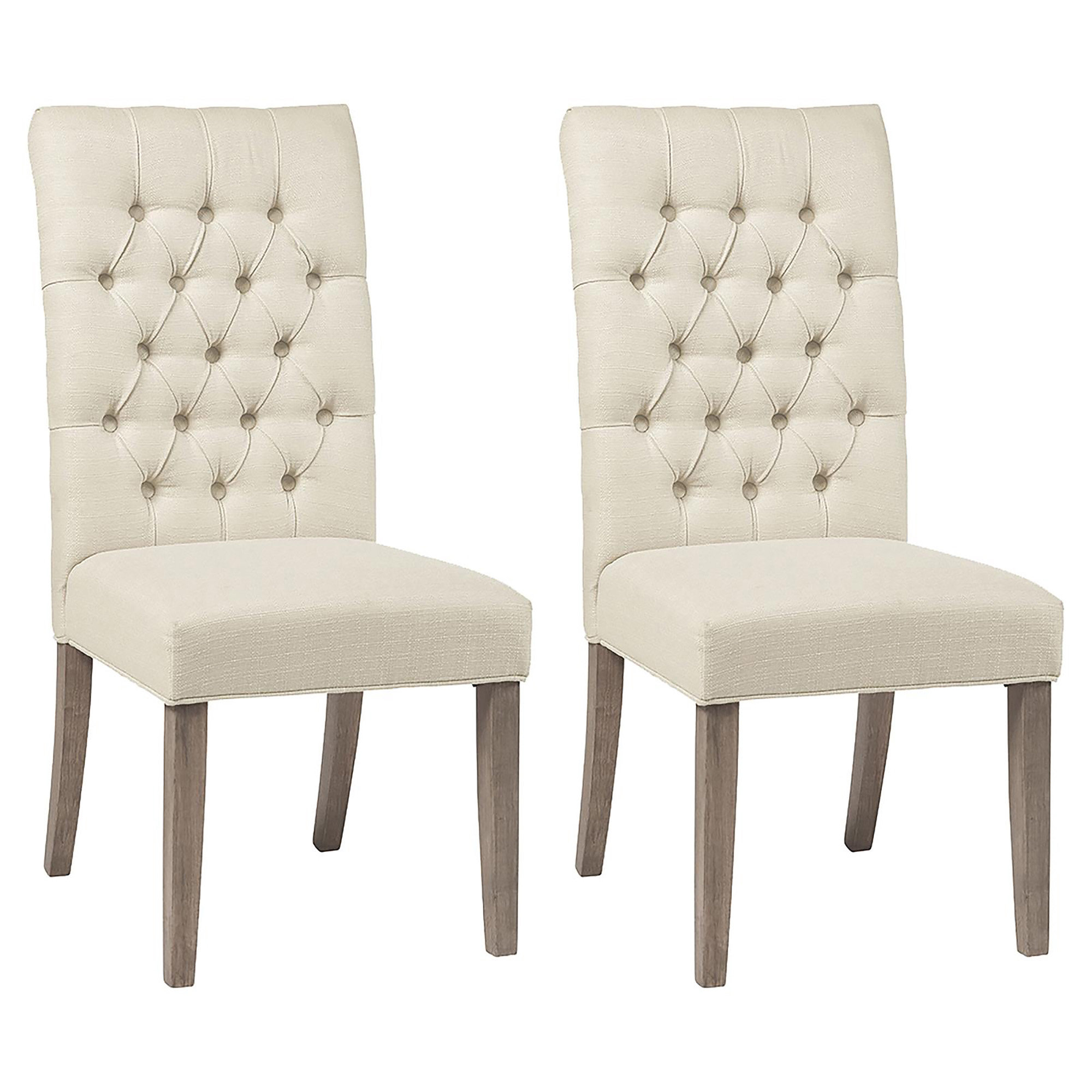 Wildon Home® Tufted Back Parson Chairs (Set Of 2) | Wayfair