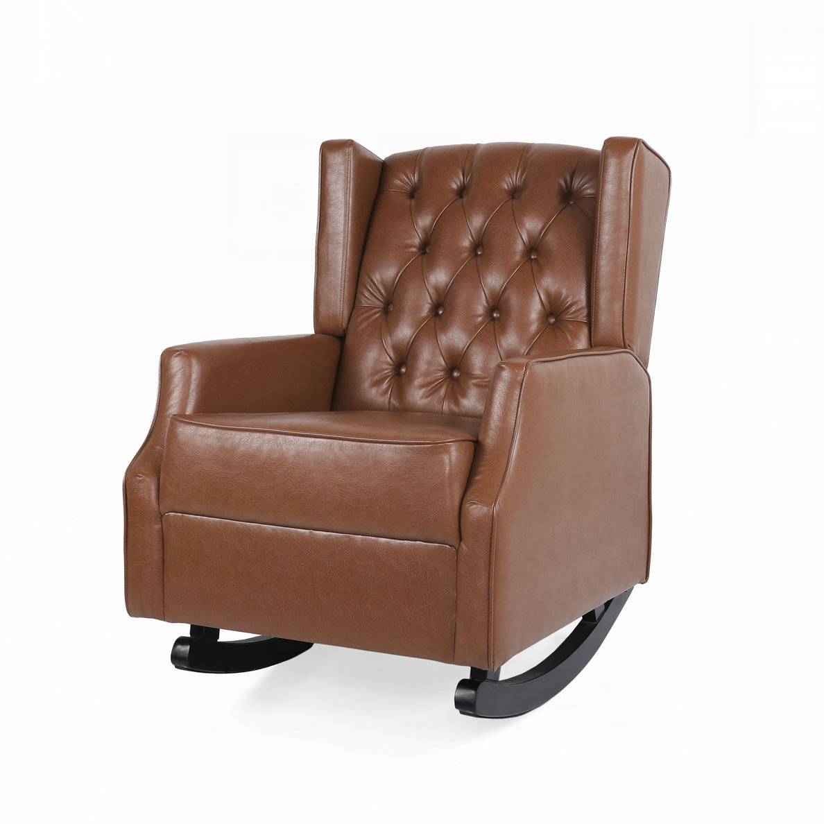 Red Barrel Studio® Faux leather Rocking Chair | Wayfair