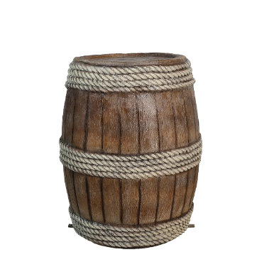 LM Treasures Barrel With Rope Life Size Statue | Wayfair