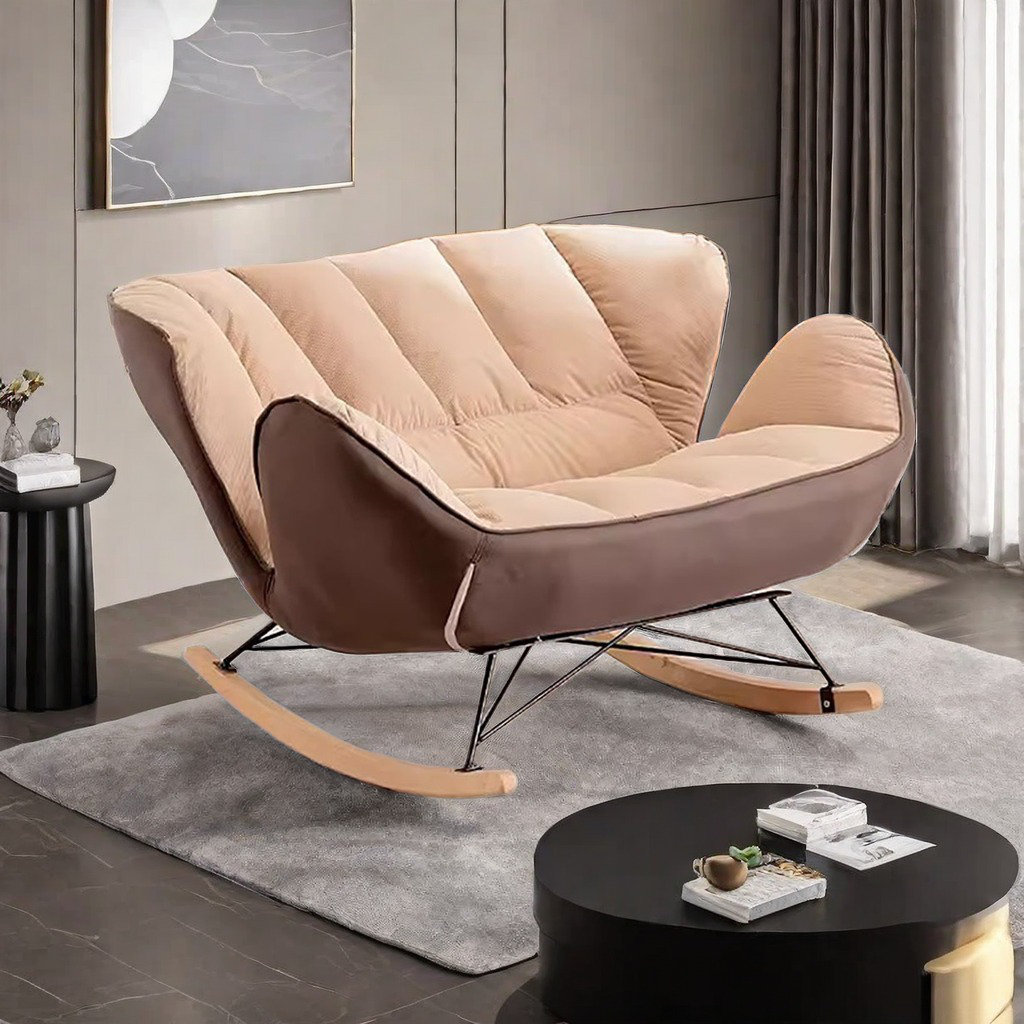 Comfort Zone Furniture.e Nordic Rocking Chair Recliner Lazy Living Room ...