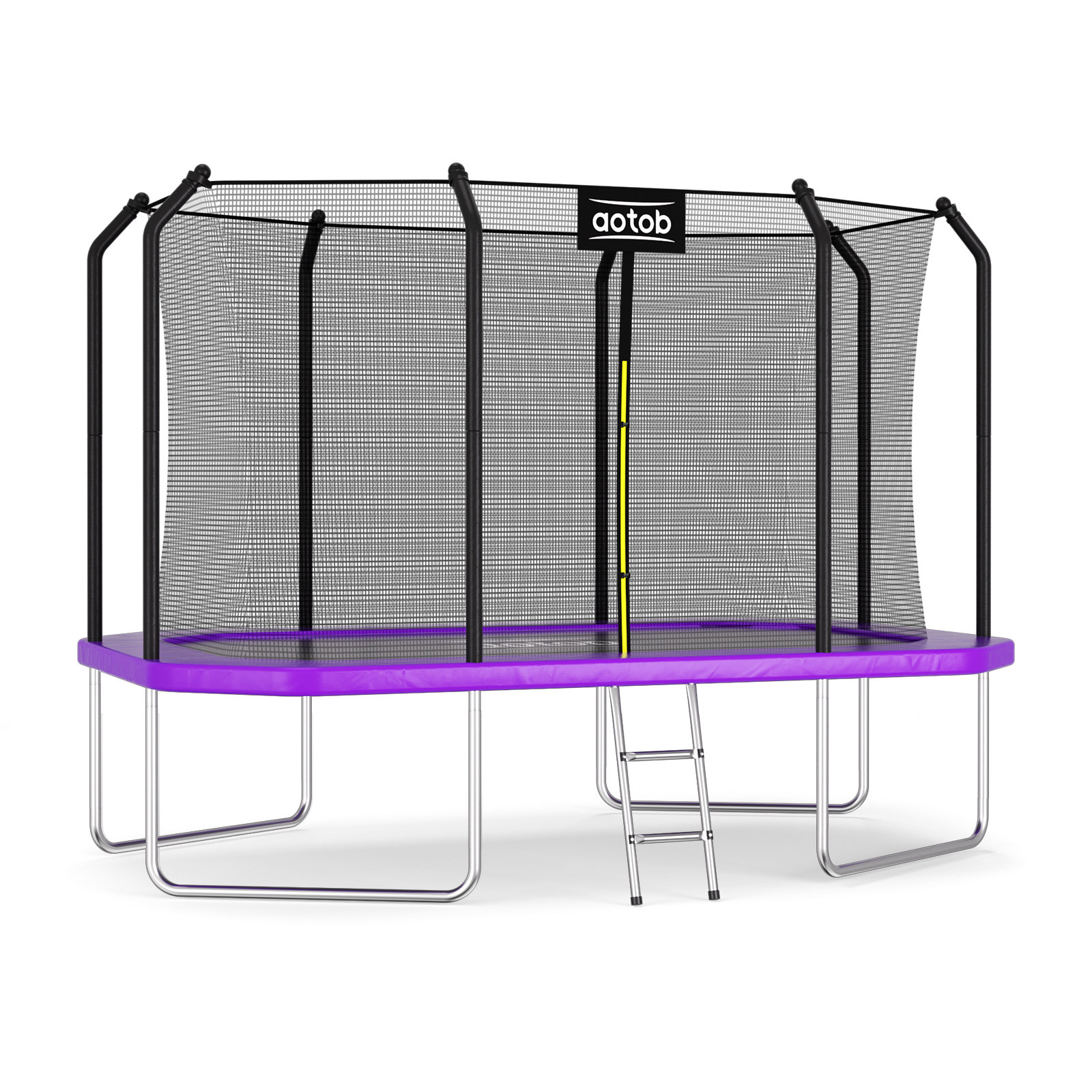 AOTOB 12 FT Rectangle Trampoline - Perfect Outdoor Trampoline for Kids - Gymnastics Style ...