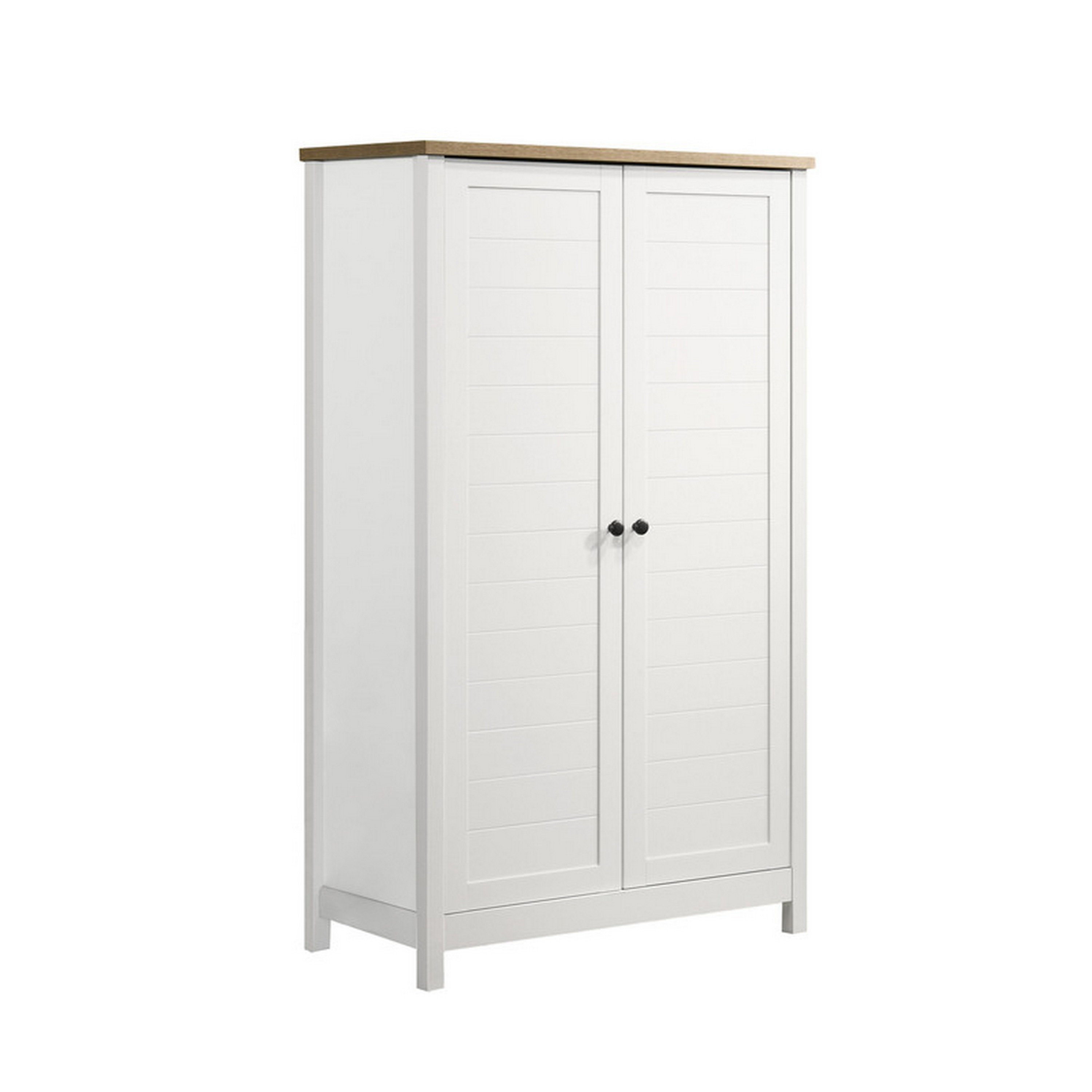 Winston Porter Jorgji 60 Inch Storage Cabinet, Framed Slatted Panel ...