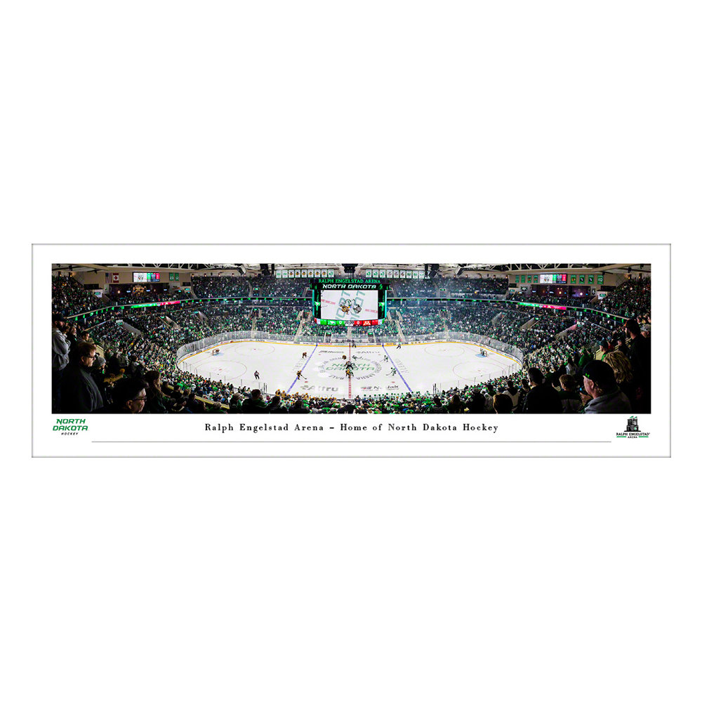 Blakeway Worldwide Panoramas, Inc North Dakota Hockey Panoramic Print ...