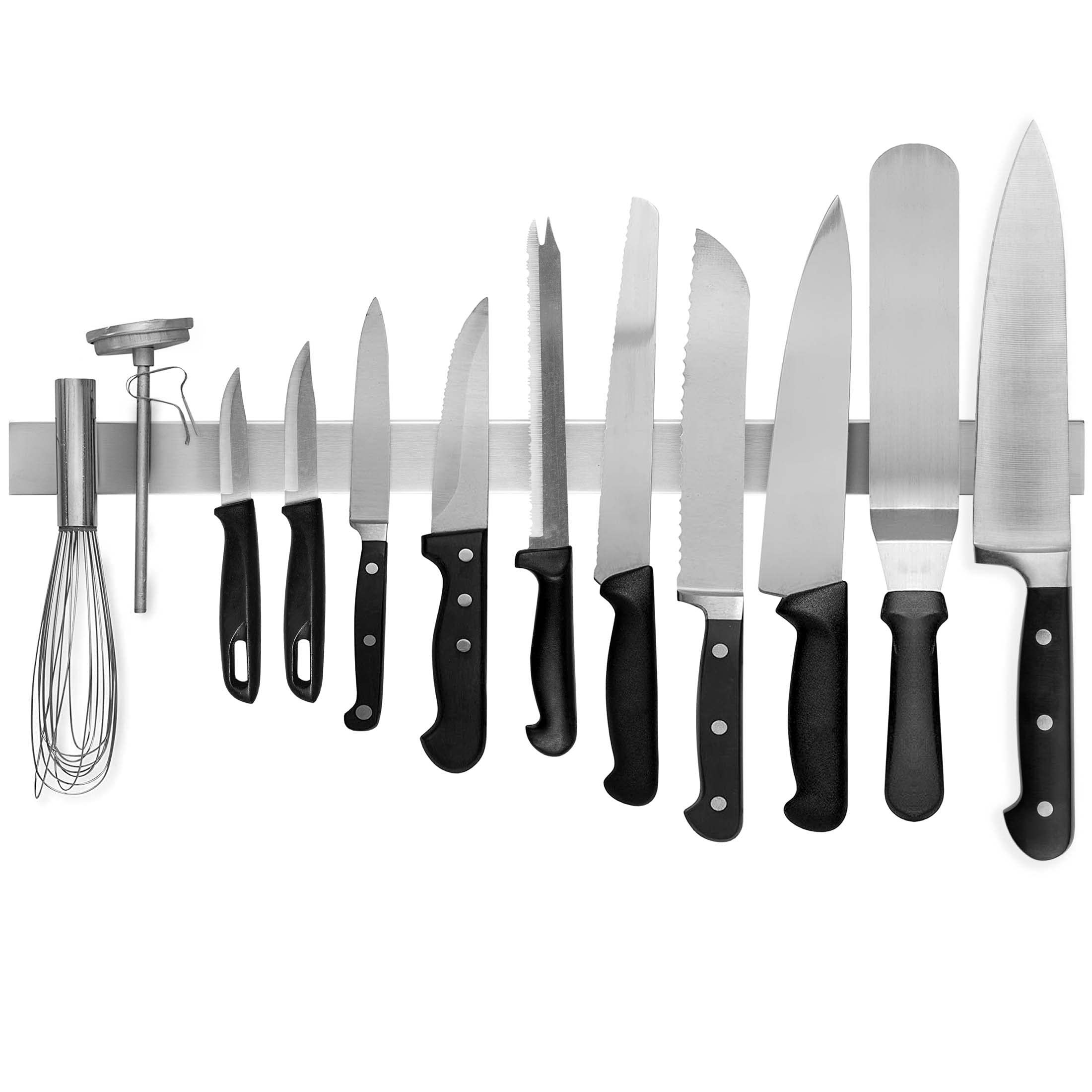 CAZOOB Stainless Steel Magnetic Knife Bar with Multipurpose Use as ...