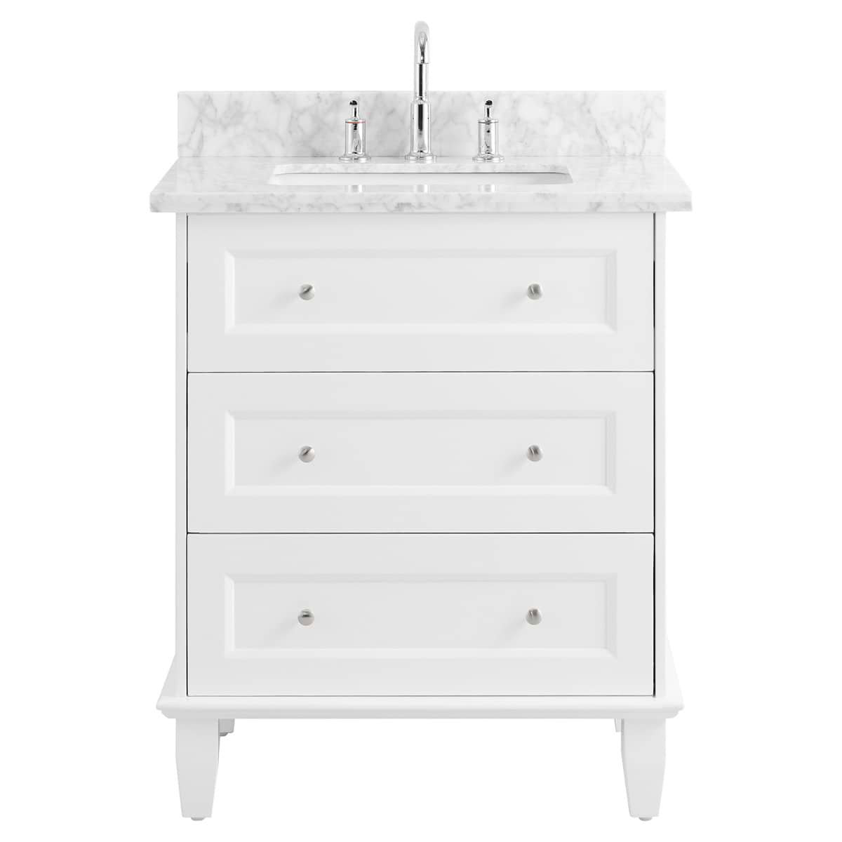 TileBar Nora 30" Freestanding Standard Single Bathroom Vanity with Top ...