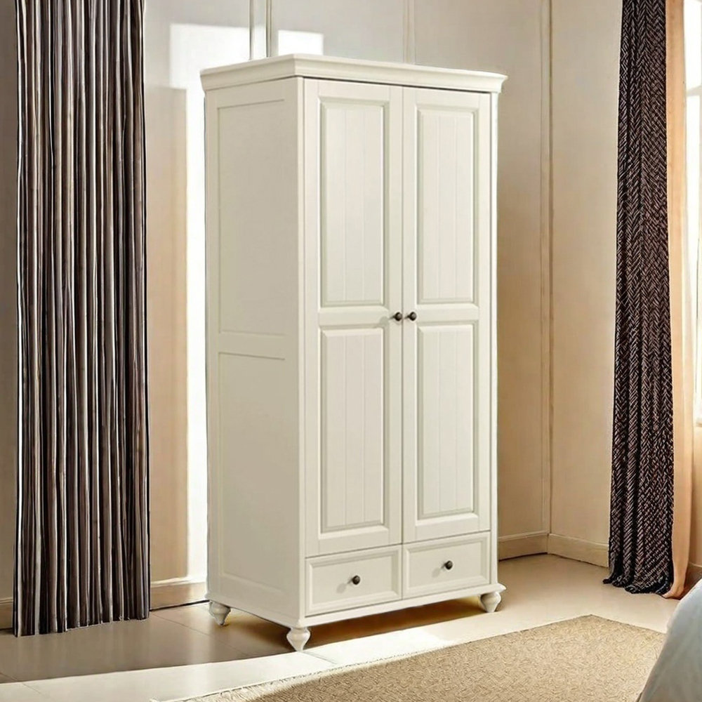 Lineyinmer European style simple pastoral style wardrobe | Wayfair