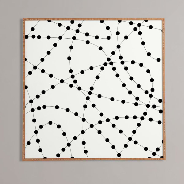 East Urban Home 'Dotted Line' Framed Graphic Art & Reviews | Wayfair