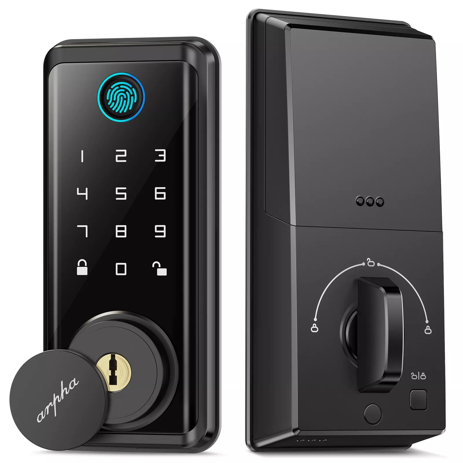 suming Security Smart Door Lock With100 Code Fingerprint Keyless Entry ...