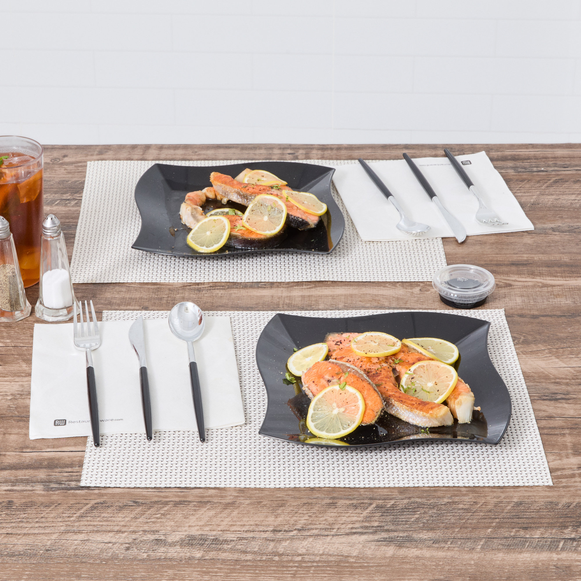 Restaurantware Rectangular Serving Plates 100 Count 9.5 x 6.25 Inch ...