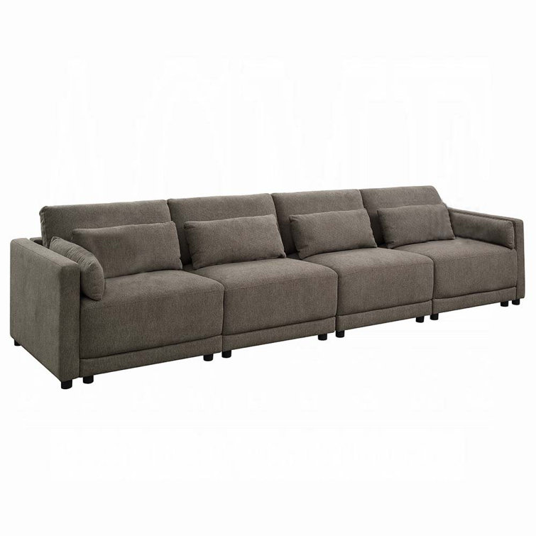 Hokku Designs Abubakar 4-piece Modular Sectional Sofa | Wayfair