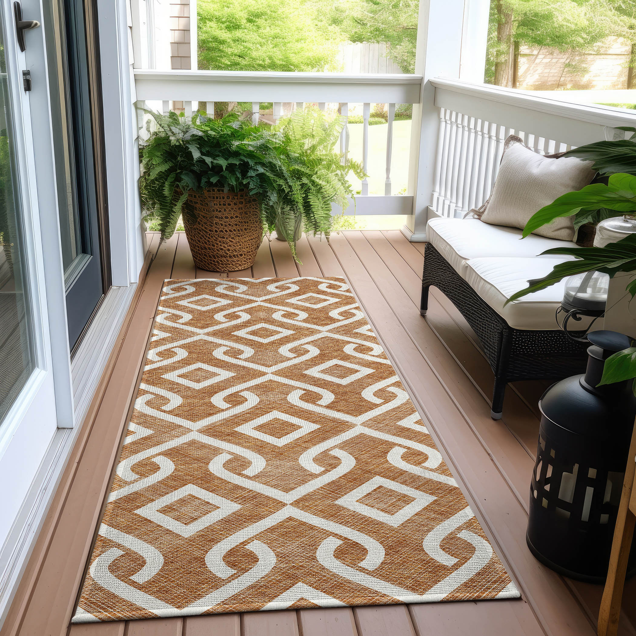 Langley Street Kaylani Indoor/Outdoor Area Rug with Non-Slip Backing ...