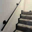 FRONG 73" Wall Support Industrial Loft Pipe Handrail For Stairs ...