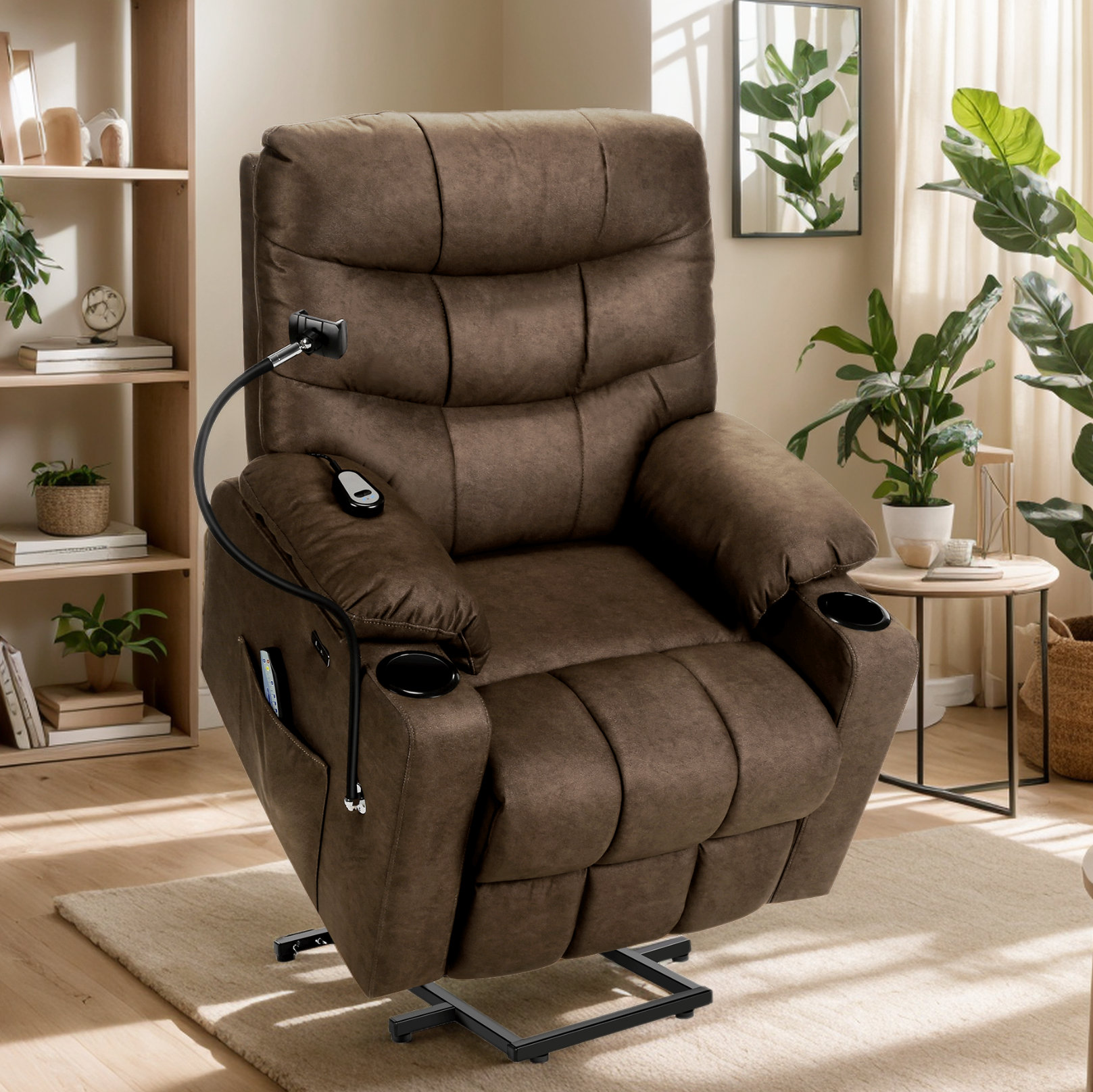Latitude Run® Power Lift Recliner Chair For Elderly With Heated ...