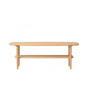Latitude Run® Center table Low Table 100% solid wood Top plate Desk ...