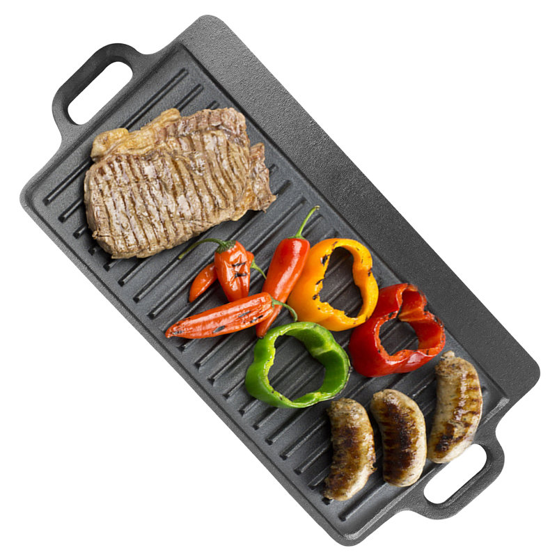 Bene Casa Cast Iron Reversible Grill/Griddle & Reviews | Wayfair