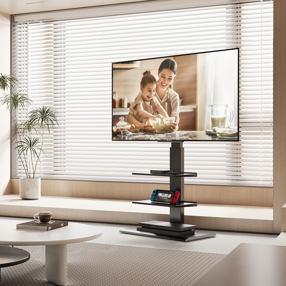 Symple Stuff Donnay Modern Universal Floor TV Stand up to 65 Inch TVs ...