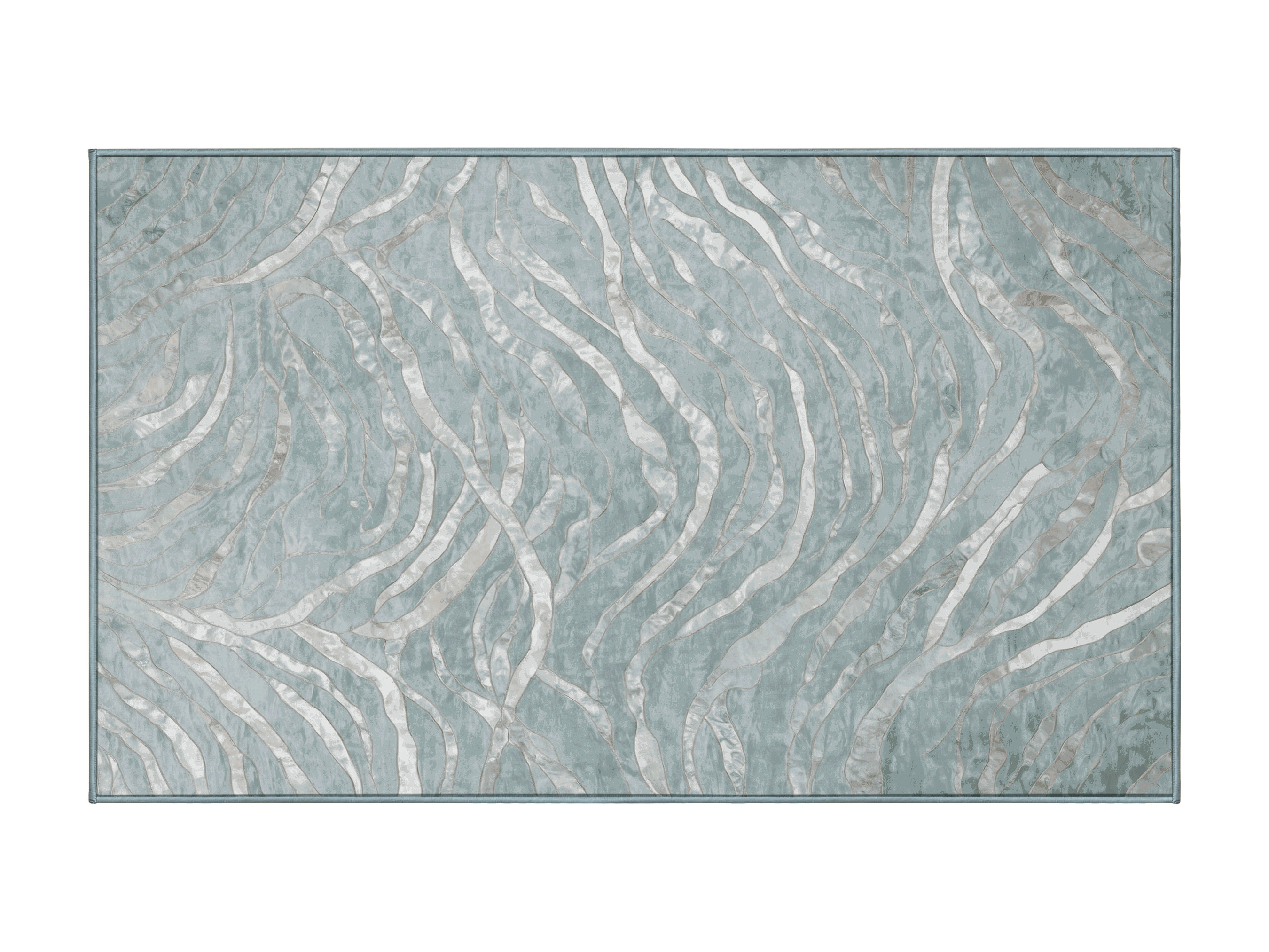 Wrought Studio™ Machine Washable Blue Area Rug | Wayfair