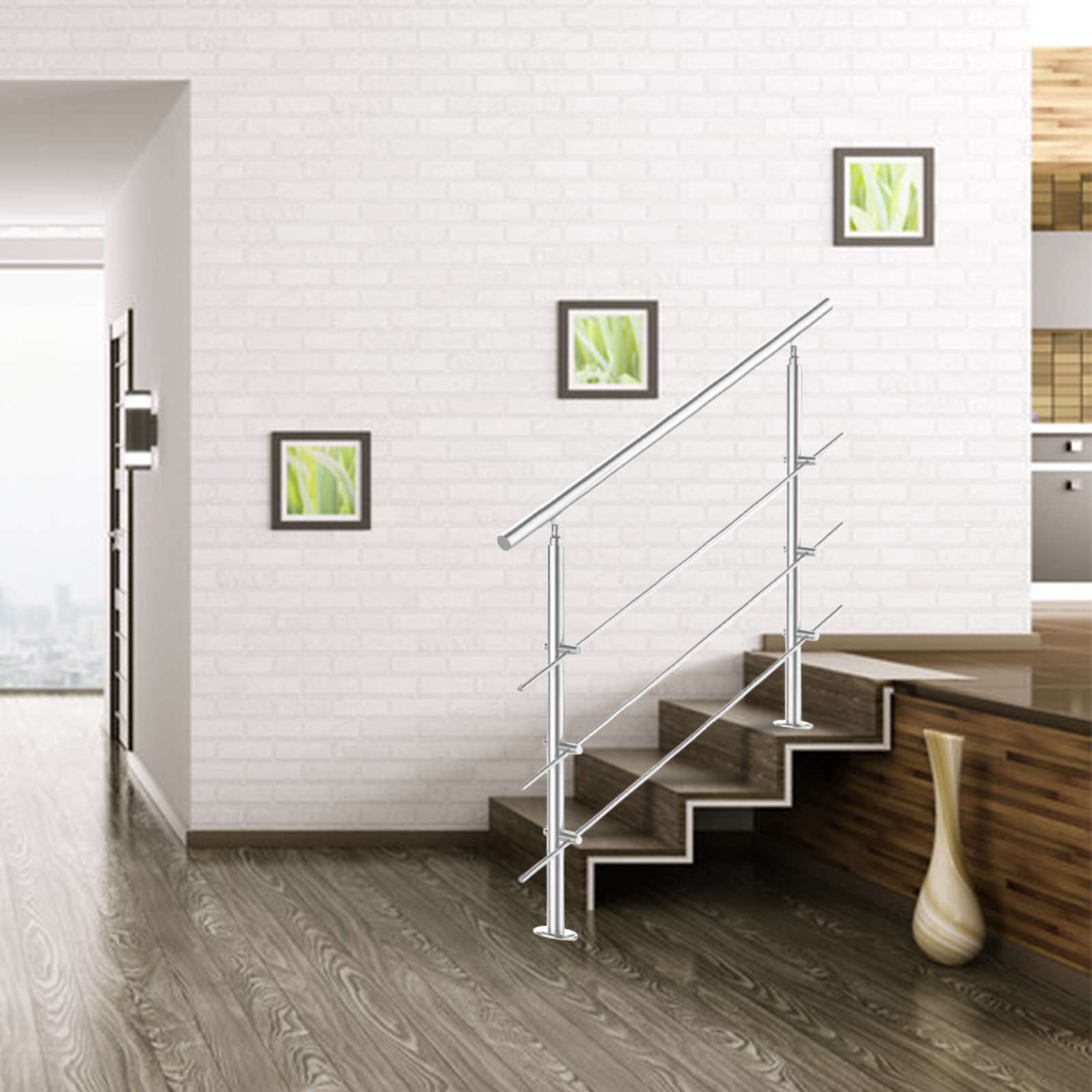 Vingo Stainless Steel Handrail Balustrade, Stair Railing With 3 ...