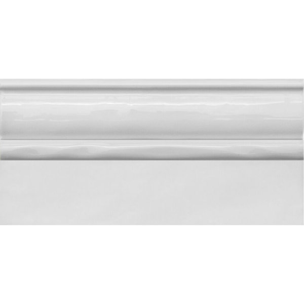 Long Island Mosaics & Tile 10'' L x 1'' W Ceramic Round Tile Trim | Wayfair