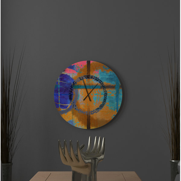 East Urban Home Juliana Metal Wall Clock | Wayfair
