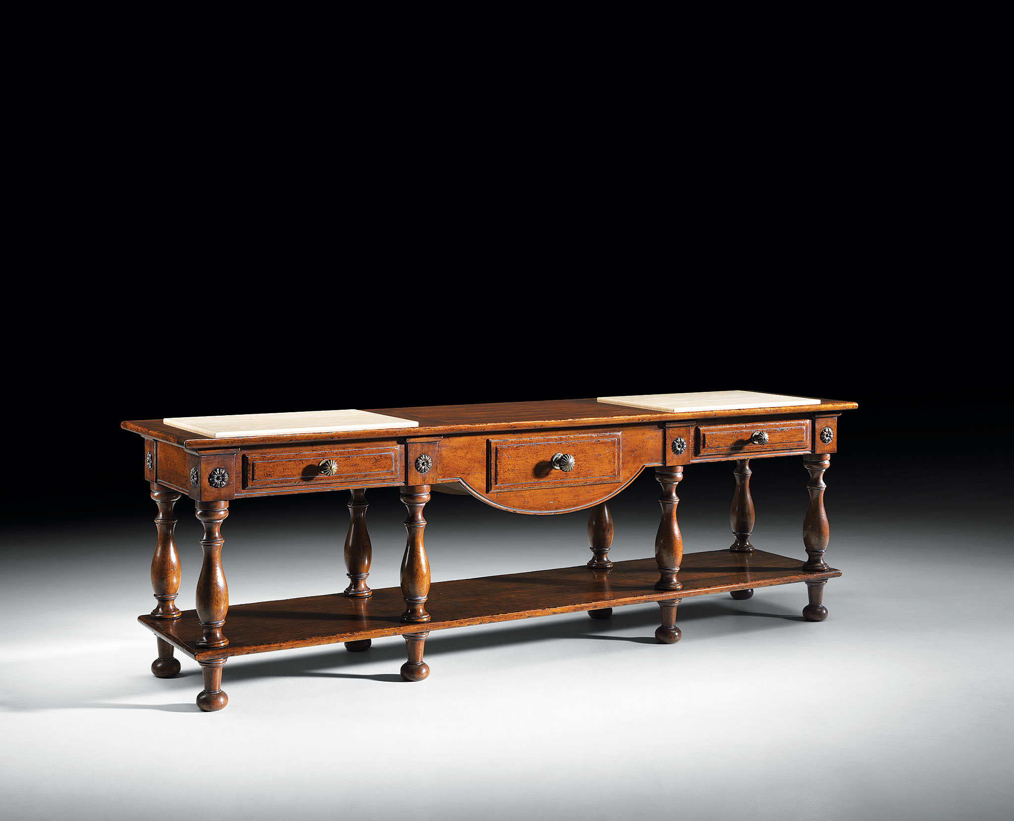 David Michael 115" Wide 3 Drawer Buffet Table | Wayfair