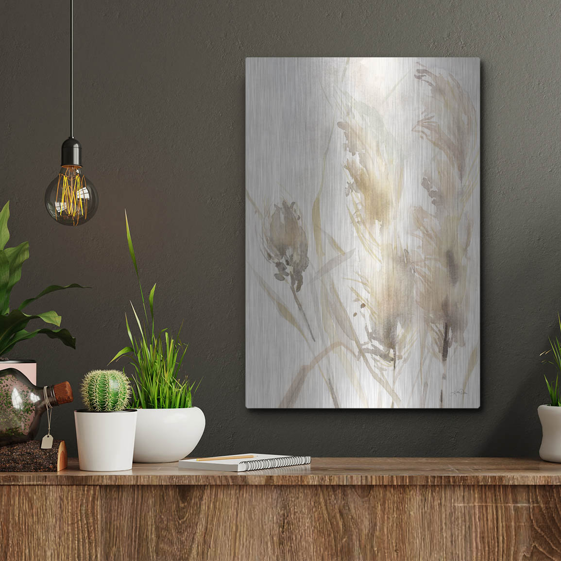 Lark Manor™ Light Pampas Grasses 3' by Katrina Pete Metal Wall Art ...