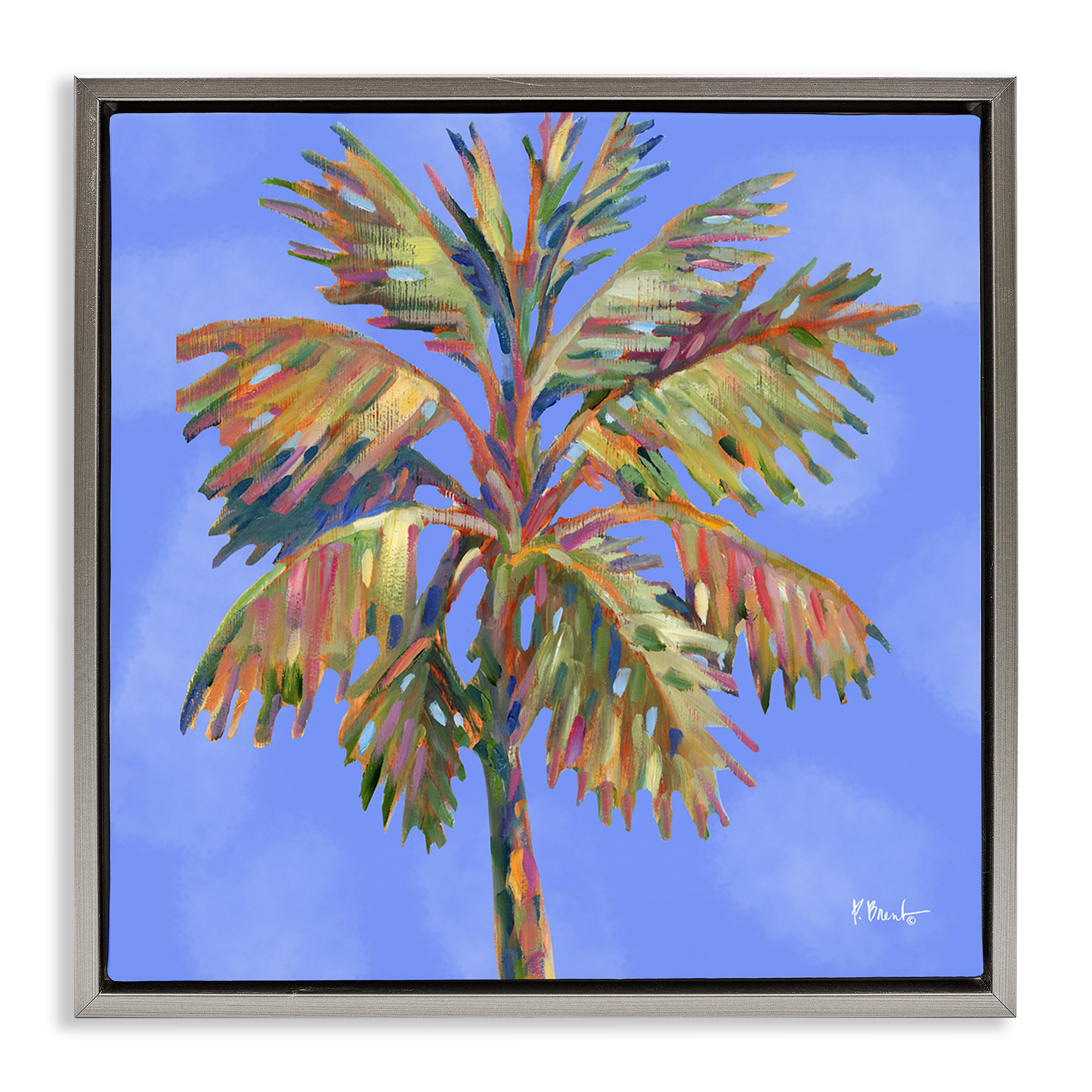 Beachcrest Home™ Tropical Bondi Palm Floater Canvas Wall Art by Paul ...