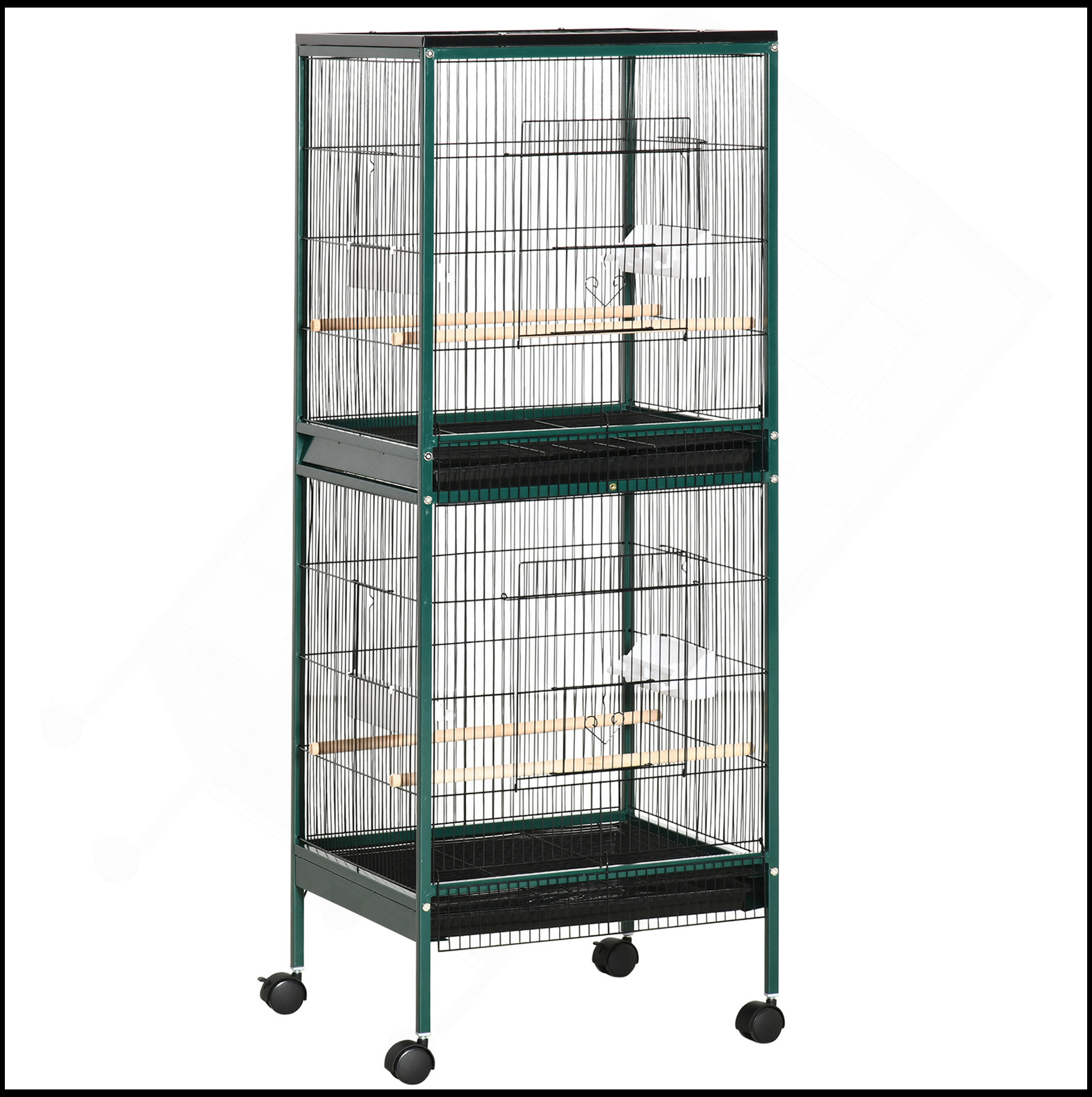 KUNMINGZHUHE 55-Inch Large Flight Bird Cage, Bird Aviary Indoor With ...