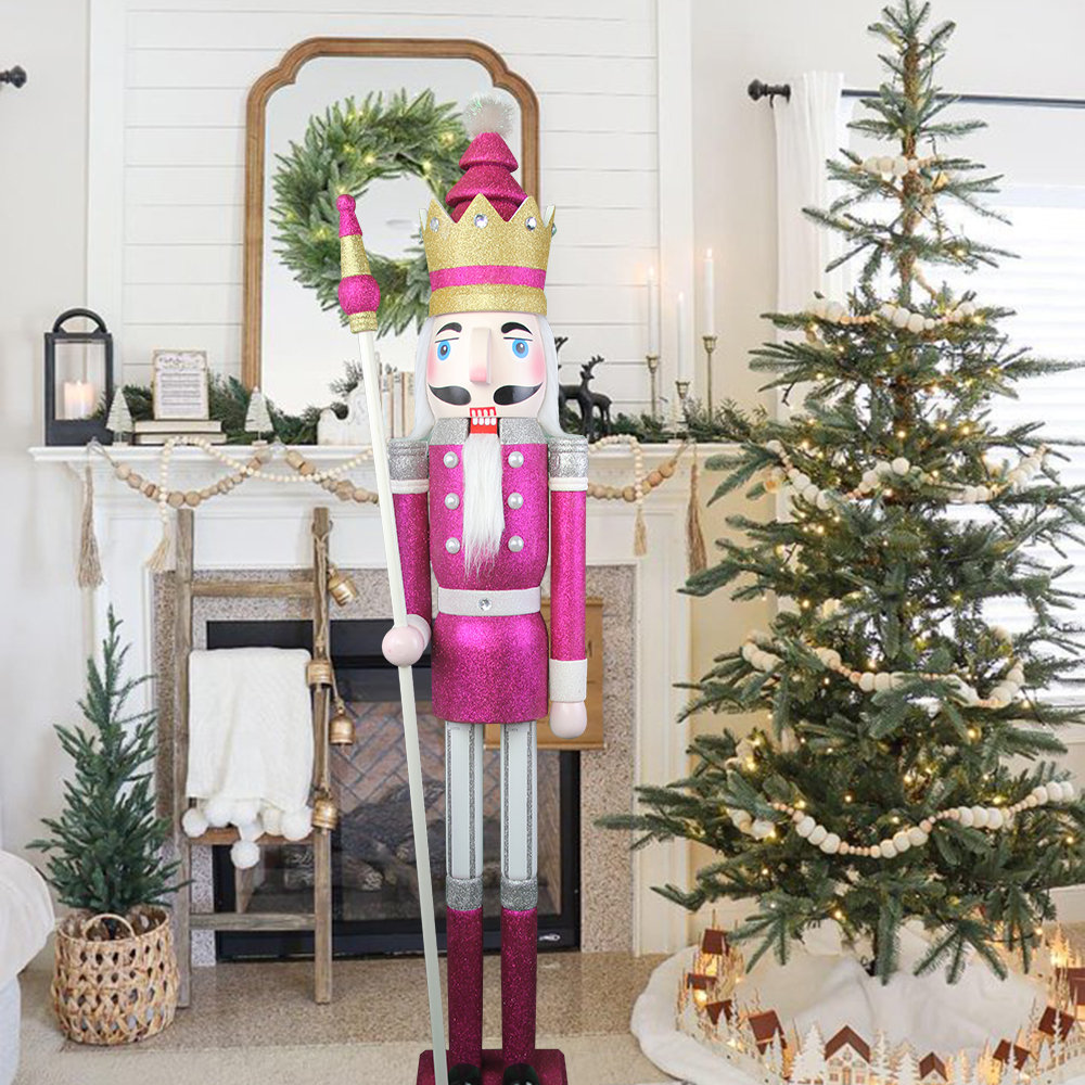 CDL 4 feet Large Nutcracker Glitter Handmade Collectible Present | Wayfair