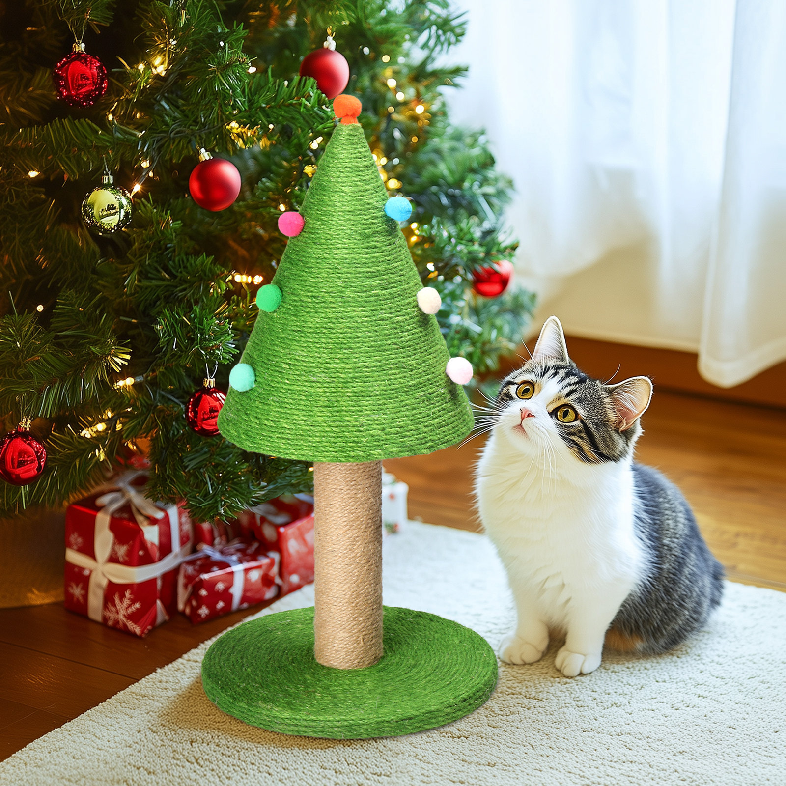 Tucker Murphy Pet™ 25'' Christmas Tree Cat Scratching Post - Wayfair Canada