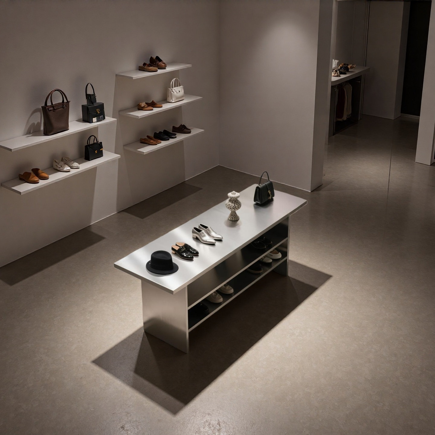 Rebrilliant Shoe store shoe display counter | Wayfair