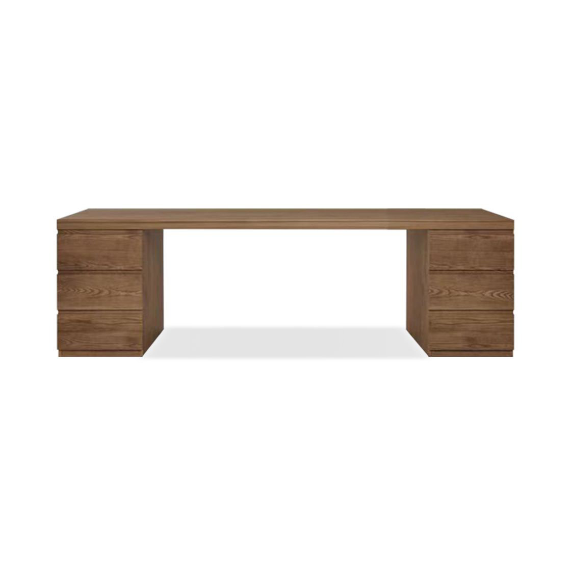Furnire Lewi Light Nut-brown Rectangular Solid Wood desks | Wayfair